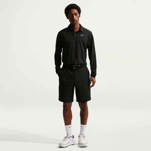 Nike Velocity Dri-fit Long-sleeve Chest Logo Golf Polo
