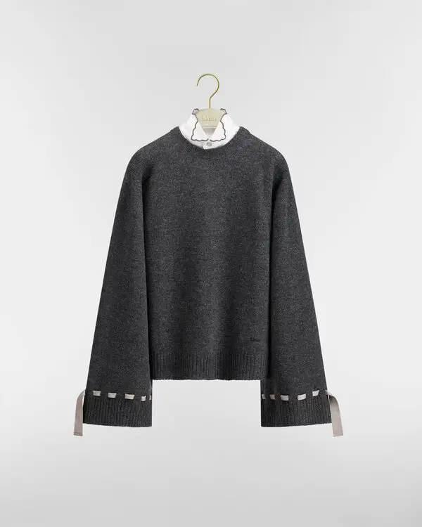 Dior Sweater With Removable Satin Collar