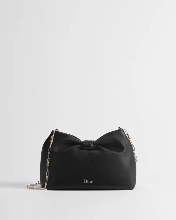 Dior Small Bow Bag - Black Lambskin