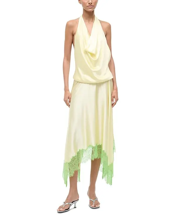 Staud Elira Dress - Key Limes