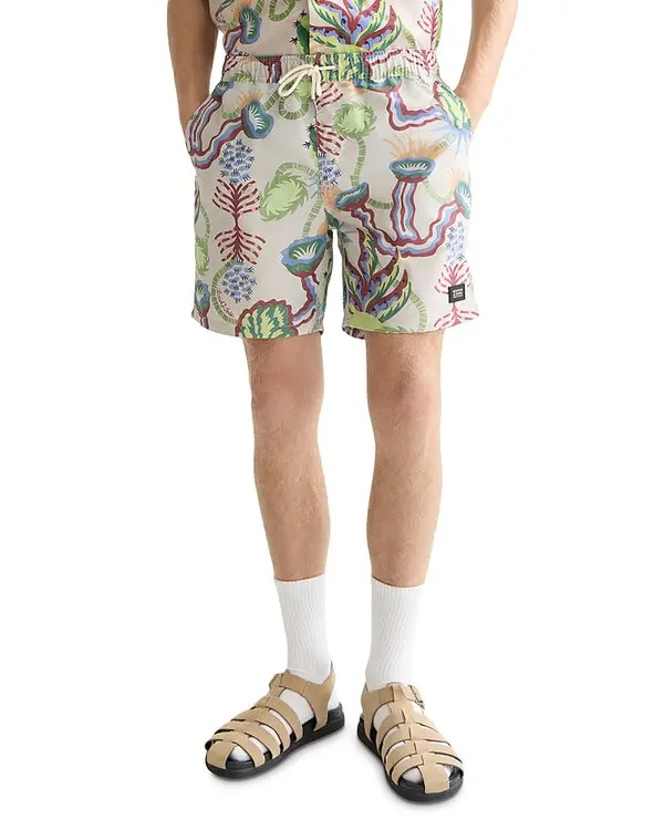 Scotch & Soda Printed 6" Drawstring Swim Shorts - Desert Floral Infinity