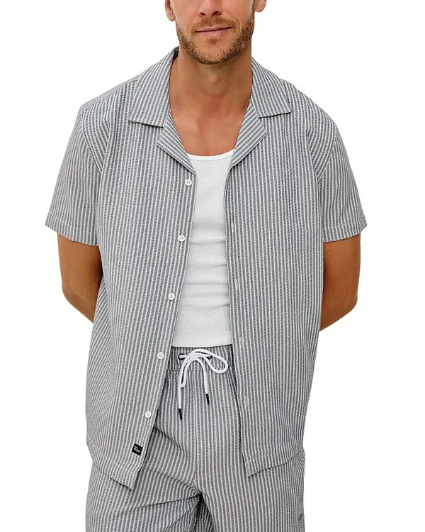 Rails Amalfi Deck Stripe Shirt - Navy Deck Stripe