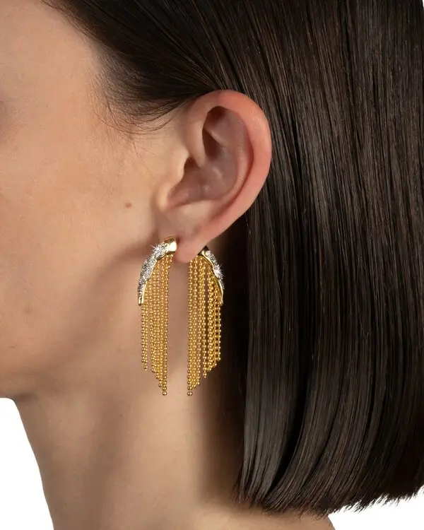 Alexis Bittar Solanales Crystal Fringed Earrings