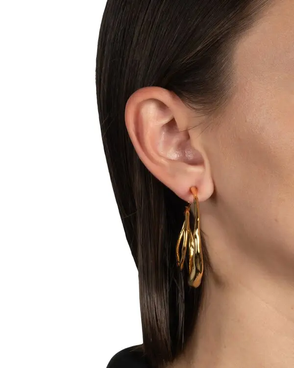 Alexis Bittar Molten Spiral Hoop Earrings