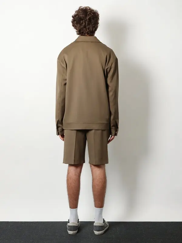 GOLDEN GOOSE Coach Wool And Cotton Jacket - Green