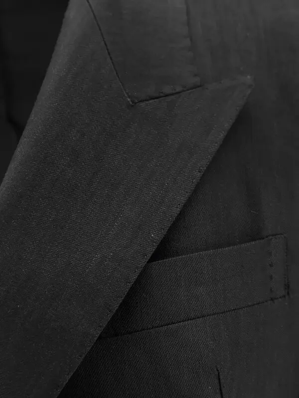 Tagliatore Parigi Linen And Viscose Suit - Black