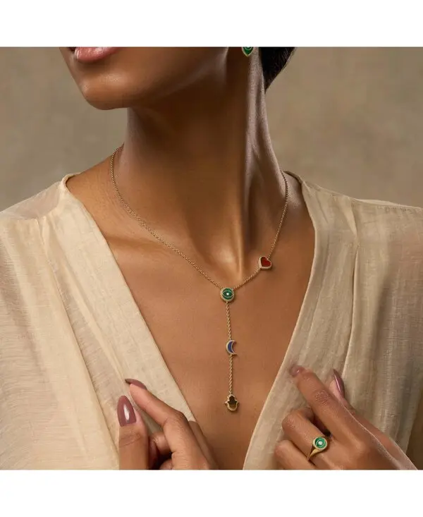 KARMA AND LUCK Celestial Wisdom Multi-symbol Necklace