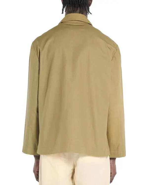 BAZISZT Embroidered Button Front Jacket