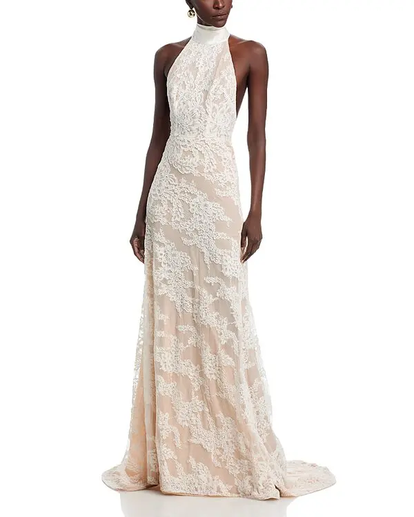 SAU LEE Andrea Lace Gown