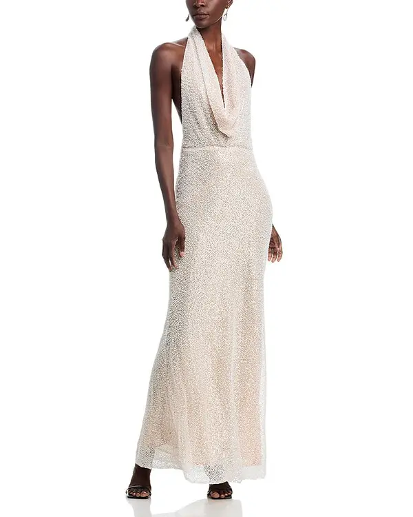 SAU LEE Lindsay Beaded Gown