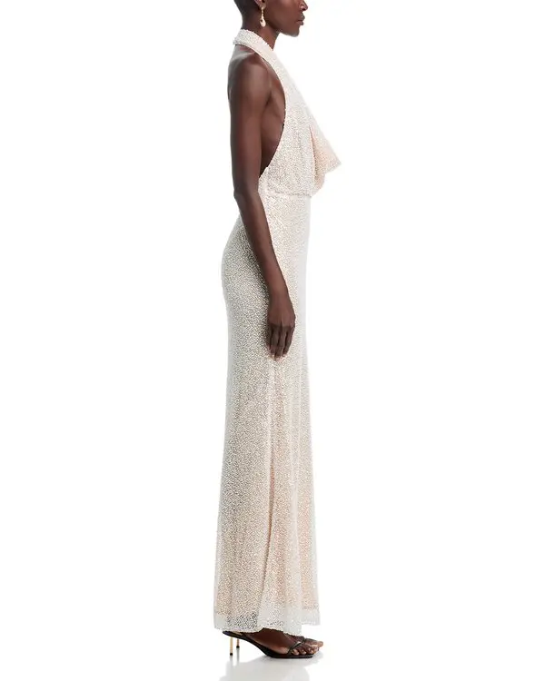 SAU LEE Lindsay Beaded Gown