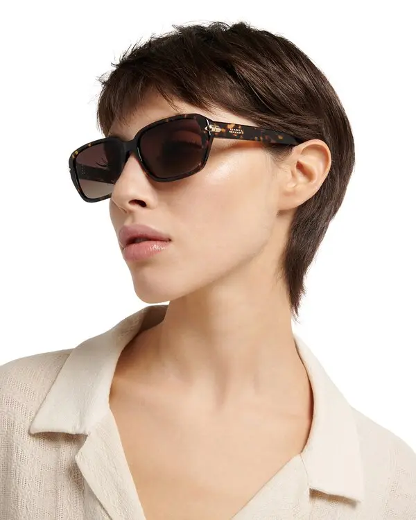 Isabel Marant Geometrical Sunglasses, 58mm - Havana