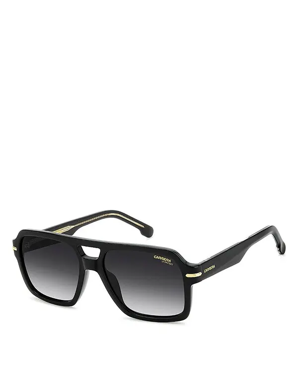 Carrera Eyewear Double Bridge Square Sunglasses, 56mm