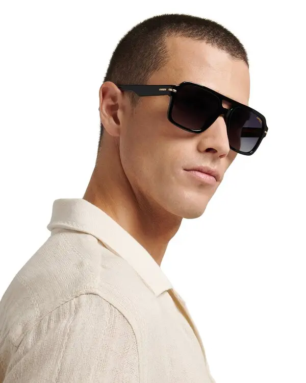 Carrera Eyewear Double Bridge Square Sunglasses, 56mm