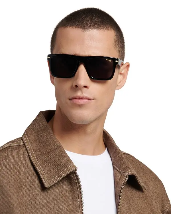 Carrera Eyewear Rectangle 55mm Sunglasses - Black