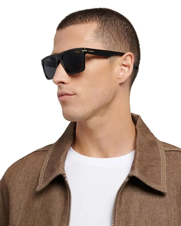 Carrera Eyewear Rectangle 55mm Sunglasses - Black