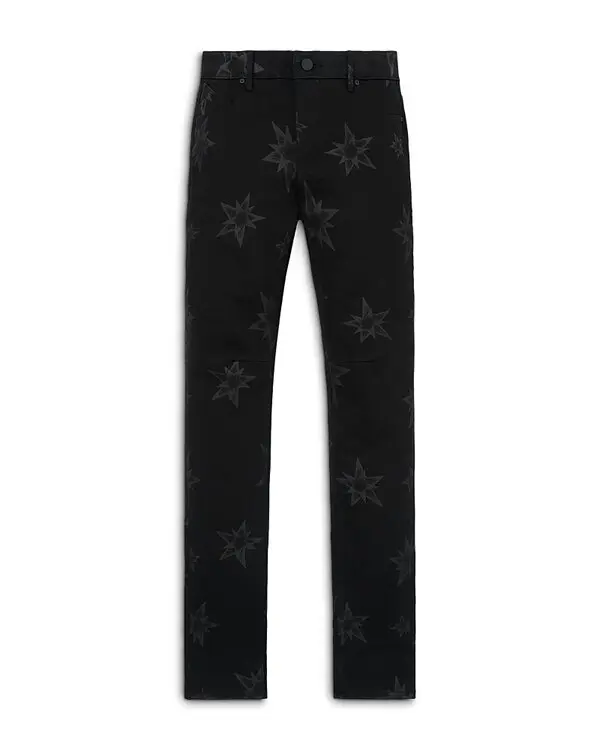 RtA Skinny Fit Star Pattern Jeans