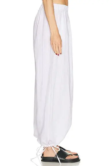 AEXAE Linen Balloon Pant - White