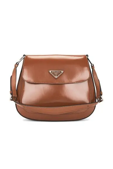 Prada Cleo Shoulder Bag - Brown