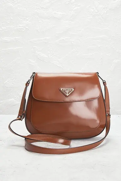 Prada Cleo Shoulder Bag - Brown
