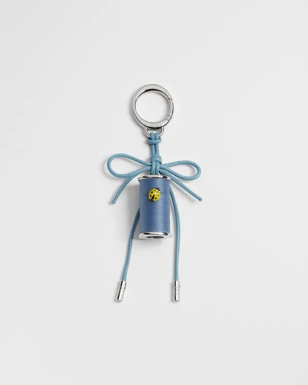 Dior Studio Couture Bag Charm - Blue Lambskin, Silver-finish Metal, Multicolor Lacquer And Blue Thread