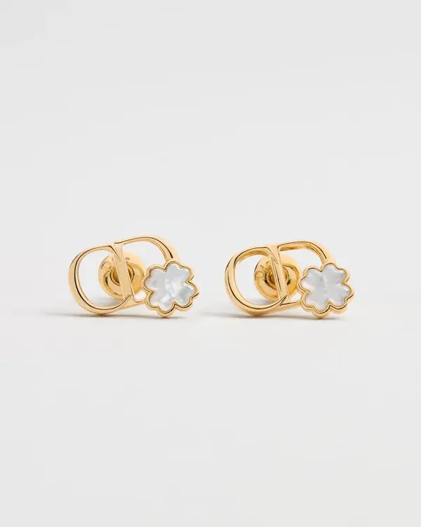 Dior Cd Garden Stud Earrings