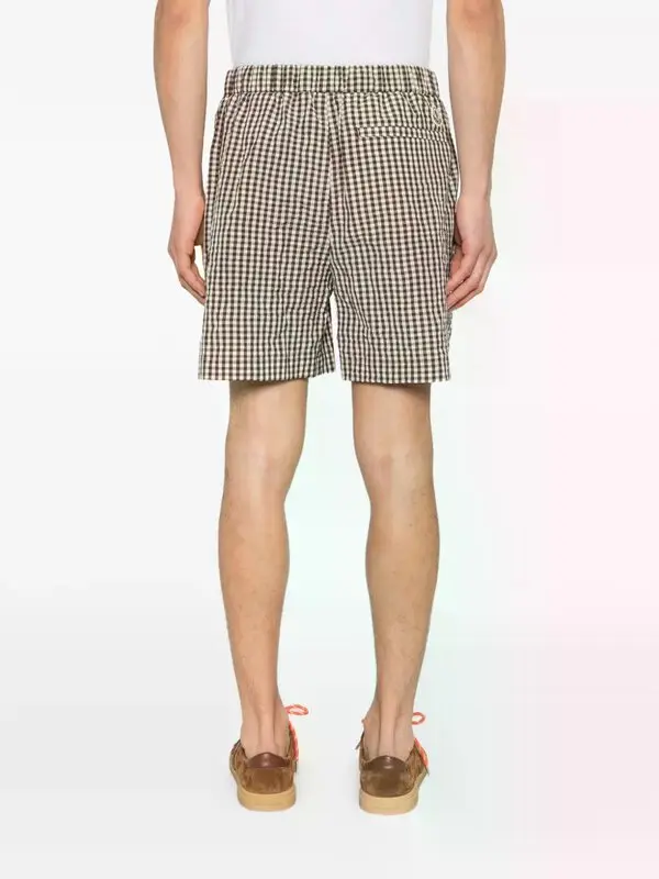 Moncler Checked Belted Shorts