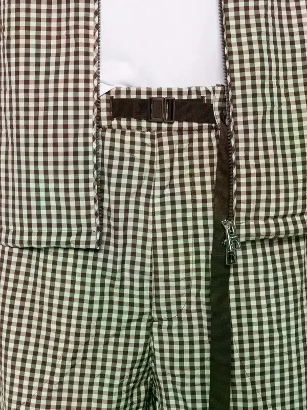 Moncler Checked Belted Shorts