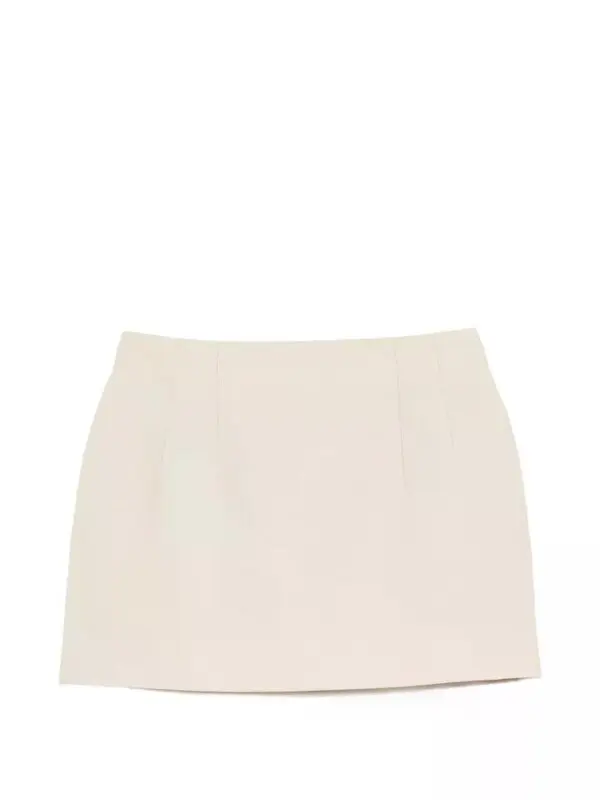 Wardrobe.NYC Contour Mini Skirt - Neutrals