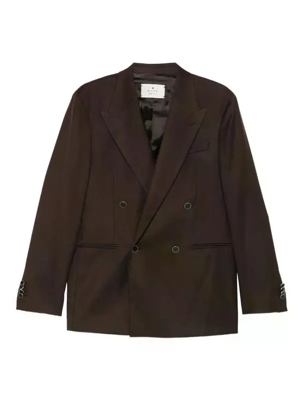 MANUEL RITZ Double-breasted Blazer - Brown