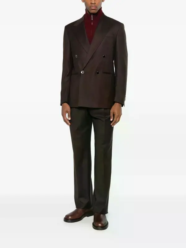 MANUEL RITZ Double-breasted Blazer - Brown