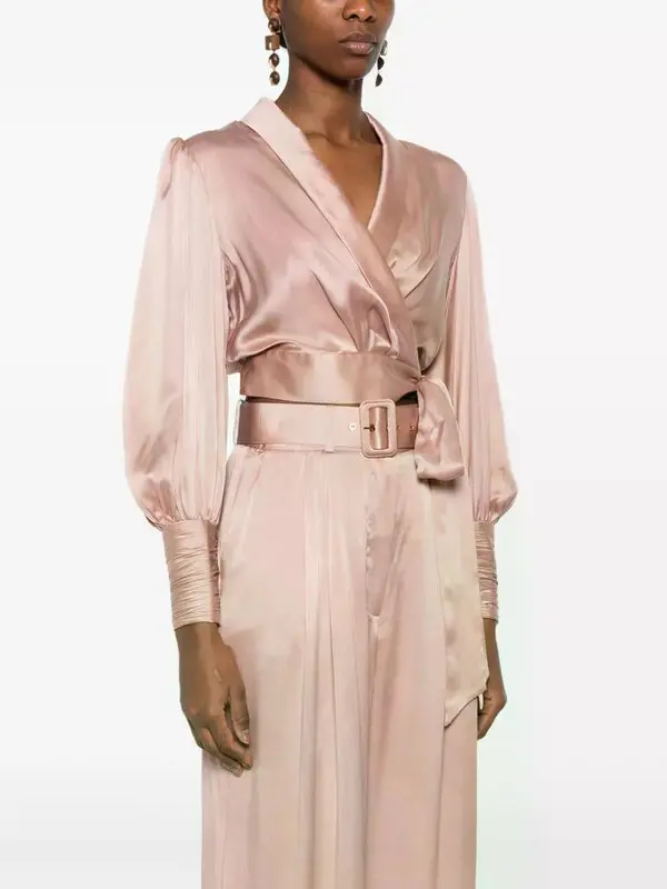 Zimmermann Wrap-design Blouse - Pink