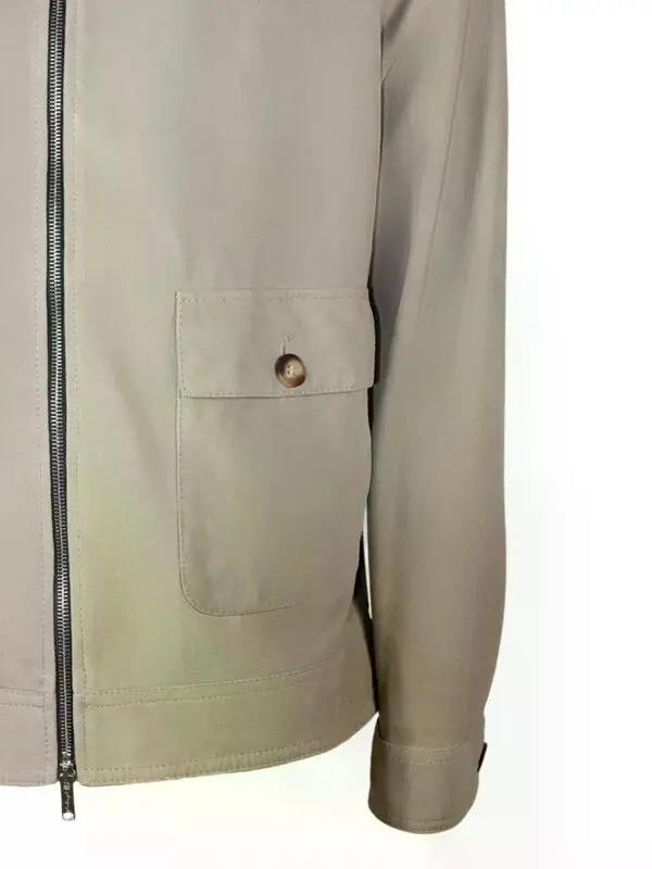 VOLFAGLI FIRENZE Plutone High-collar Suede Jacket - Neutrals