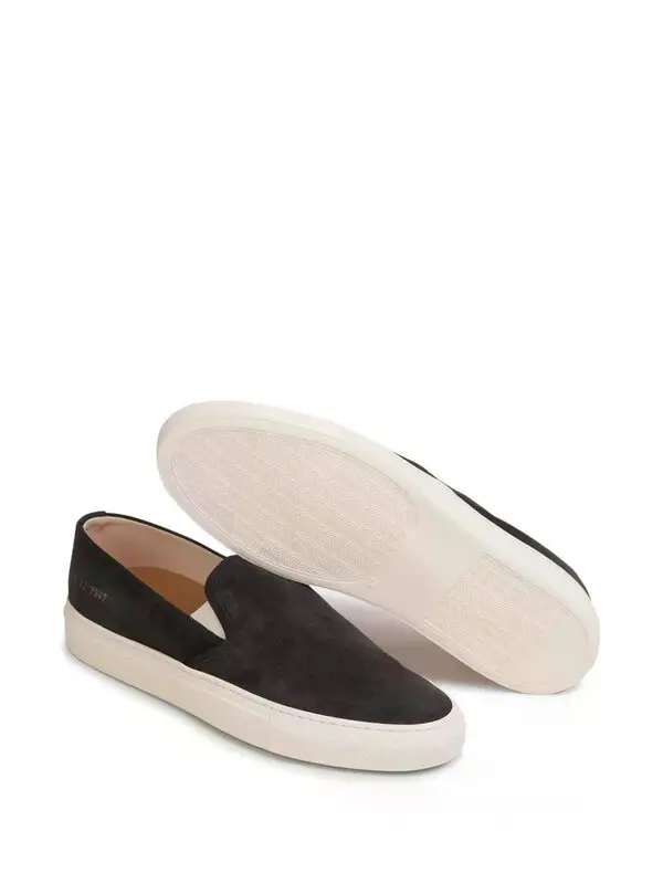 COMMON PROJECTS Suede Slip-on Sneakers - Black