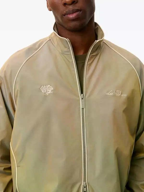 LES DEUX Shiny Piping Track Jacket