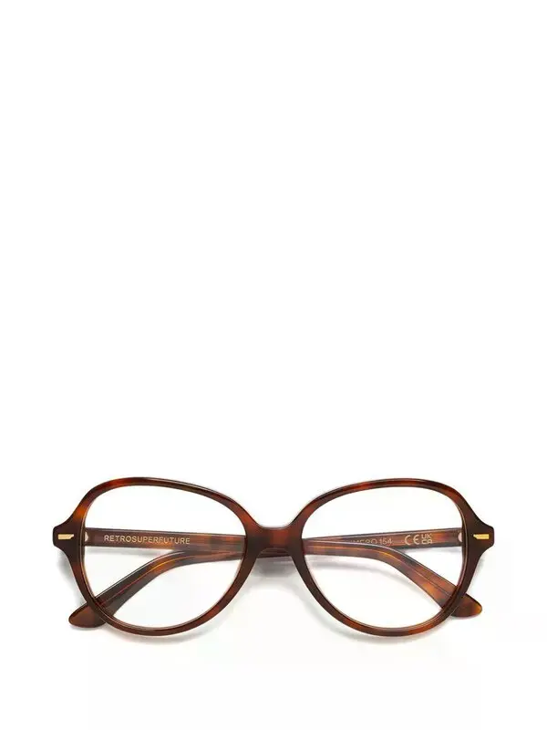 RETROSUPERFUTURE Oval-frame Eyeglasses - Brown