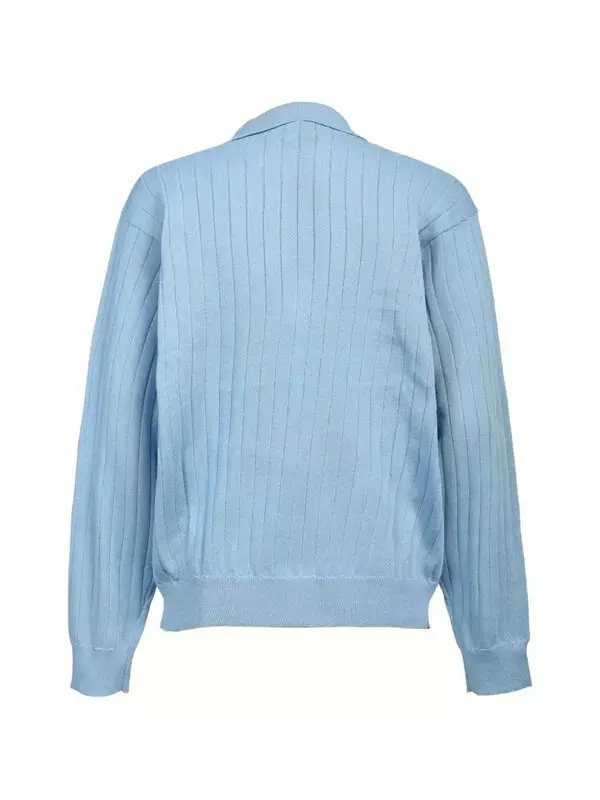 BREATH Ribbed Zip-up Cardigan