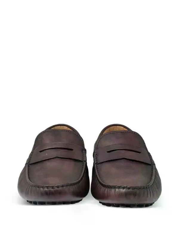 TOD'S Leather Penny Loafers - Brown