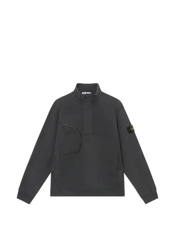 Stone Island Chest-pocket Half-zip Sweatshirt