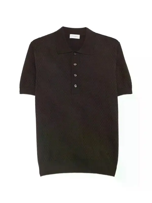 PAOLO PECORA Textured Polo Shirt