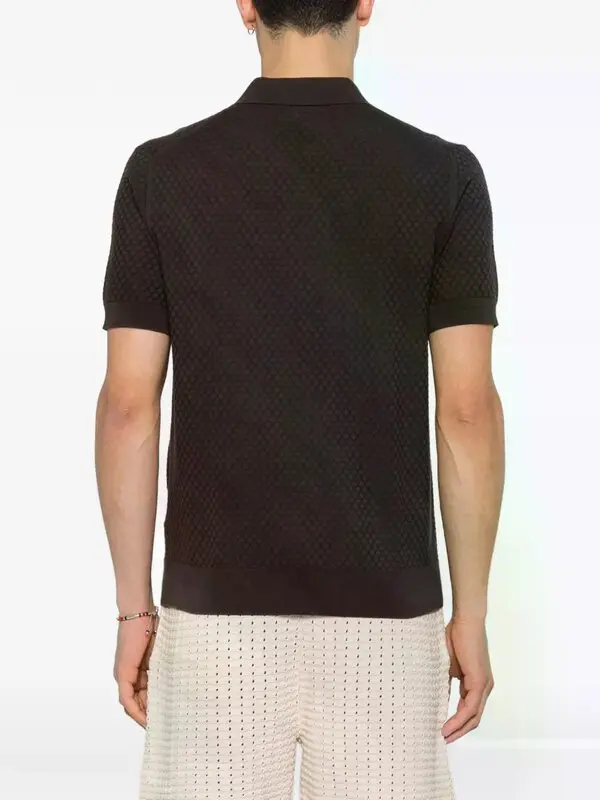 PAOLO PECORA Textured Polo Shirt