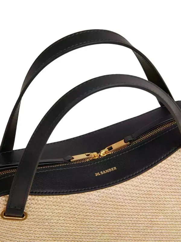 JIL SANDER Zip-closure Tote Bag - Neutrals