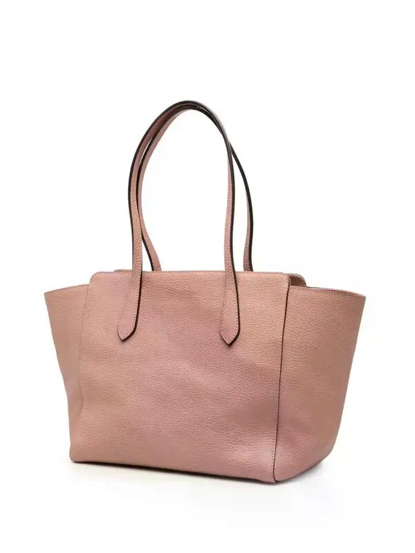 Gucci 2000-2015 Medium Calfskin Swing Tote Bag - Pink