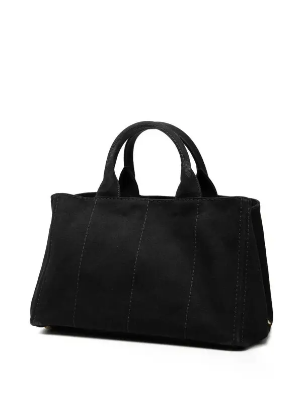 Prada Canapa Logo Satchel 2013-2015 - Black