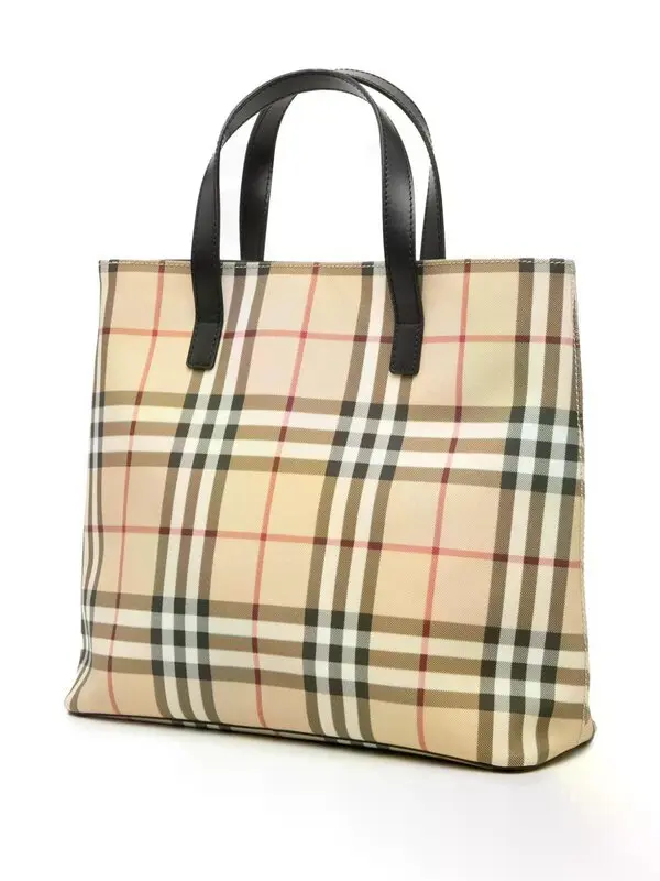 Burberry House Check Coated Canvas Tote Bag