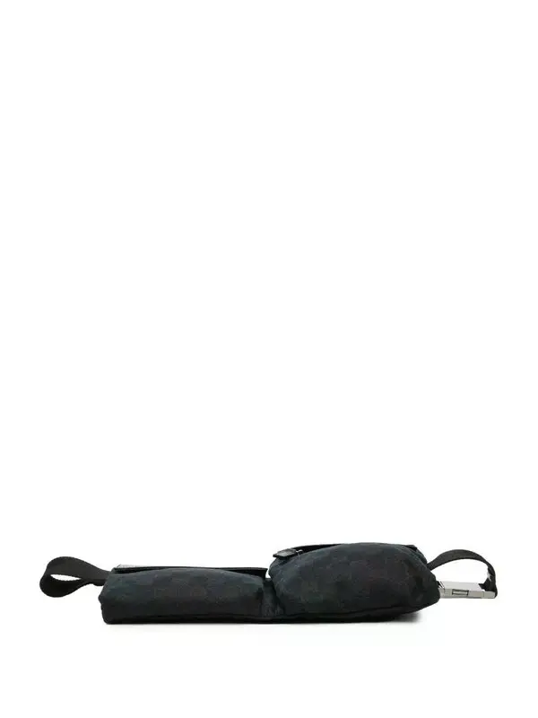 Gucci Gg Canvas Double Pocket Belt Bag - Blue