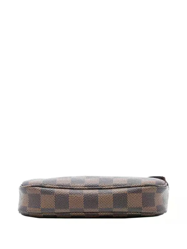 LOUIS VUITTON 2004 Damier Ebene Mini Pochette Accessoires Handbag - Brown