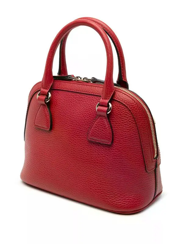 Gucci 2000-2015 Mini Leather Gg Charm Dome Satchel - Red