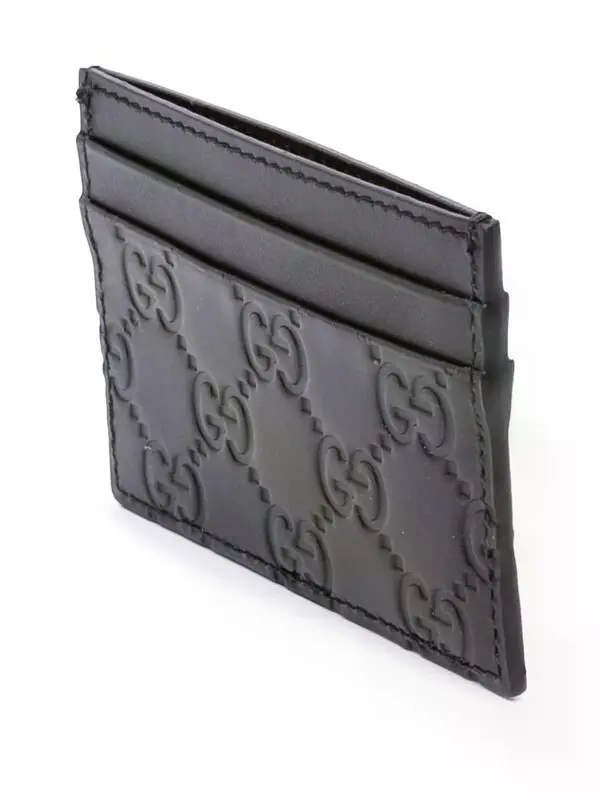 Gucci 2000-2015 Guccissima Card Holder - Black