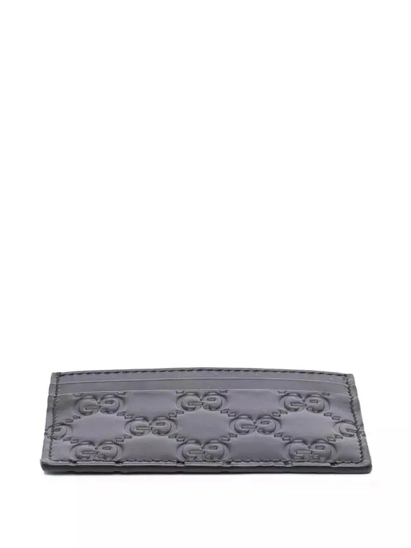 Gucci 2000-2015 Guccissima Card Holder - Black